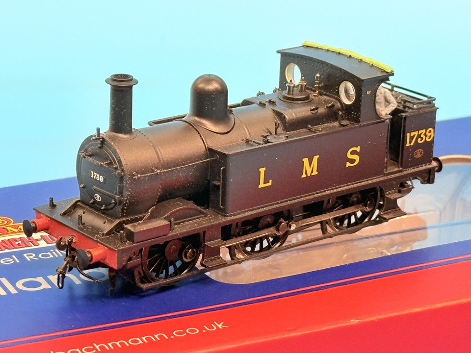 BACHMANN 'OO' GAUGE 31-433 MIDLAND CLASS 1F 1739 LMS BLACK STEAM LOCO ...