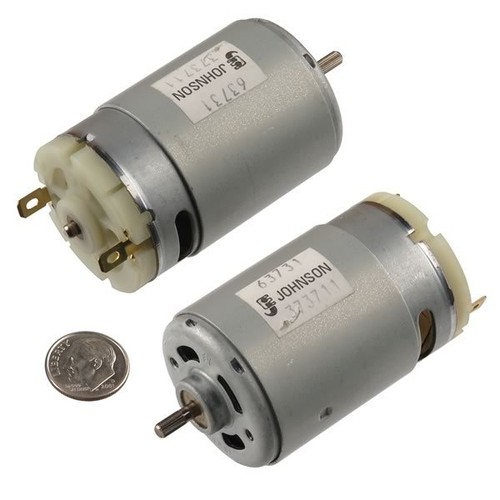 Johnson Electric DC Motor - 12 V DC - 12000 RPM - 3.17 mm Splined Shaft ...