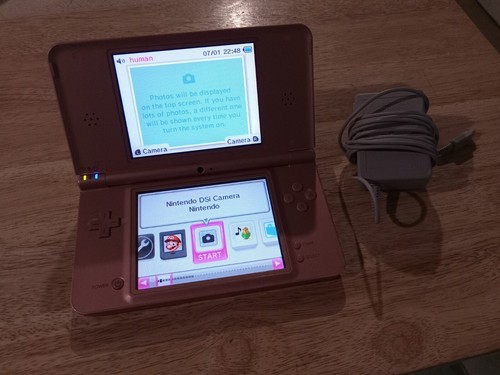Nintendo DSi XL Metallic Rose Console UTL-001 W/ Charger & Mario - No ...