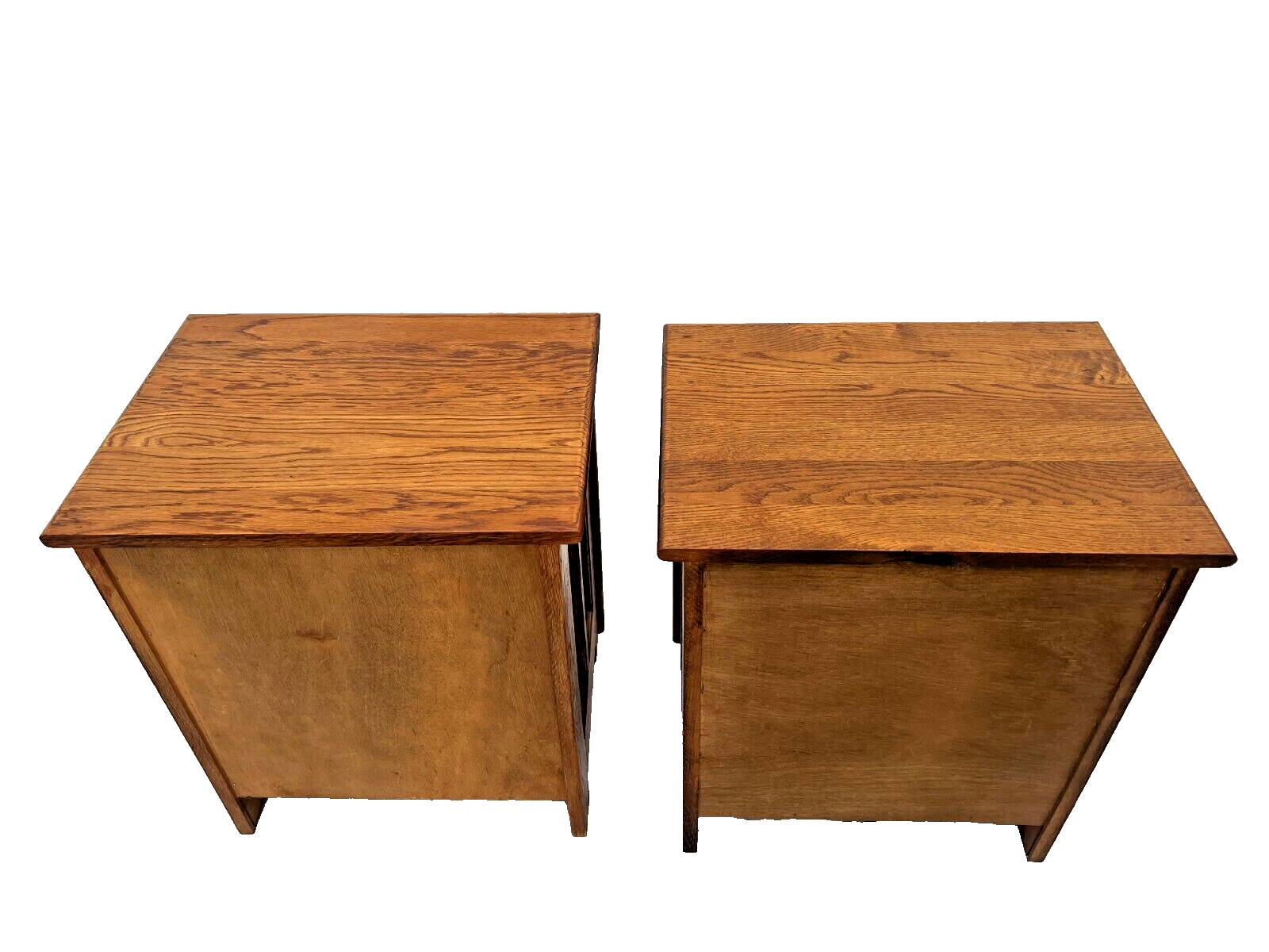 Retro Pair White Clad Cabinets Nightstands Ice Box style by Simmons ...