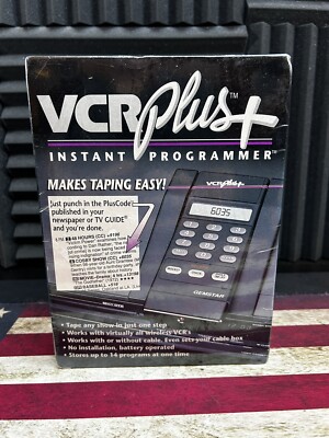 Vintage Gemstar VCR Plus + Instant Programmer Factory Sealed 1991 VHS ...