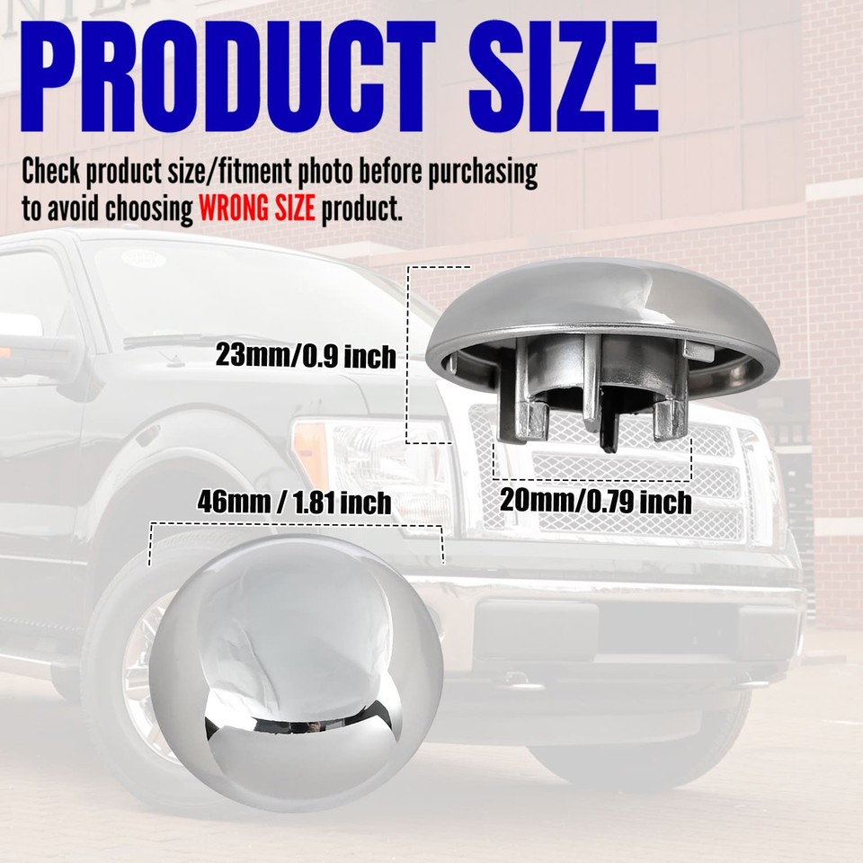 Stronger Clips Shifter Knob Chrome Cap for Ford F-150 2006 2007 2008 ...