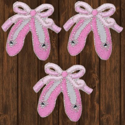 Ballet Dance Slippers Embroidered Patch — 3-Pack — Iron On | eBay