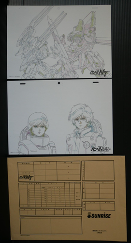 JAPAN Mobile Suit Gundam Narrative & Unicorn Fukusei Genga (2 Paper) E ...