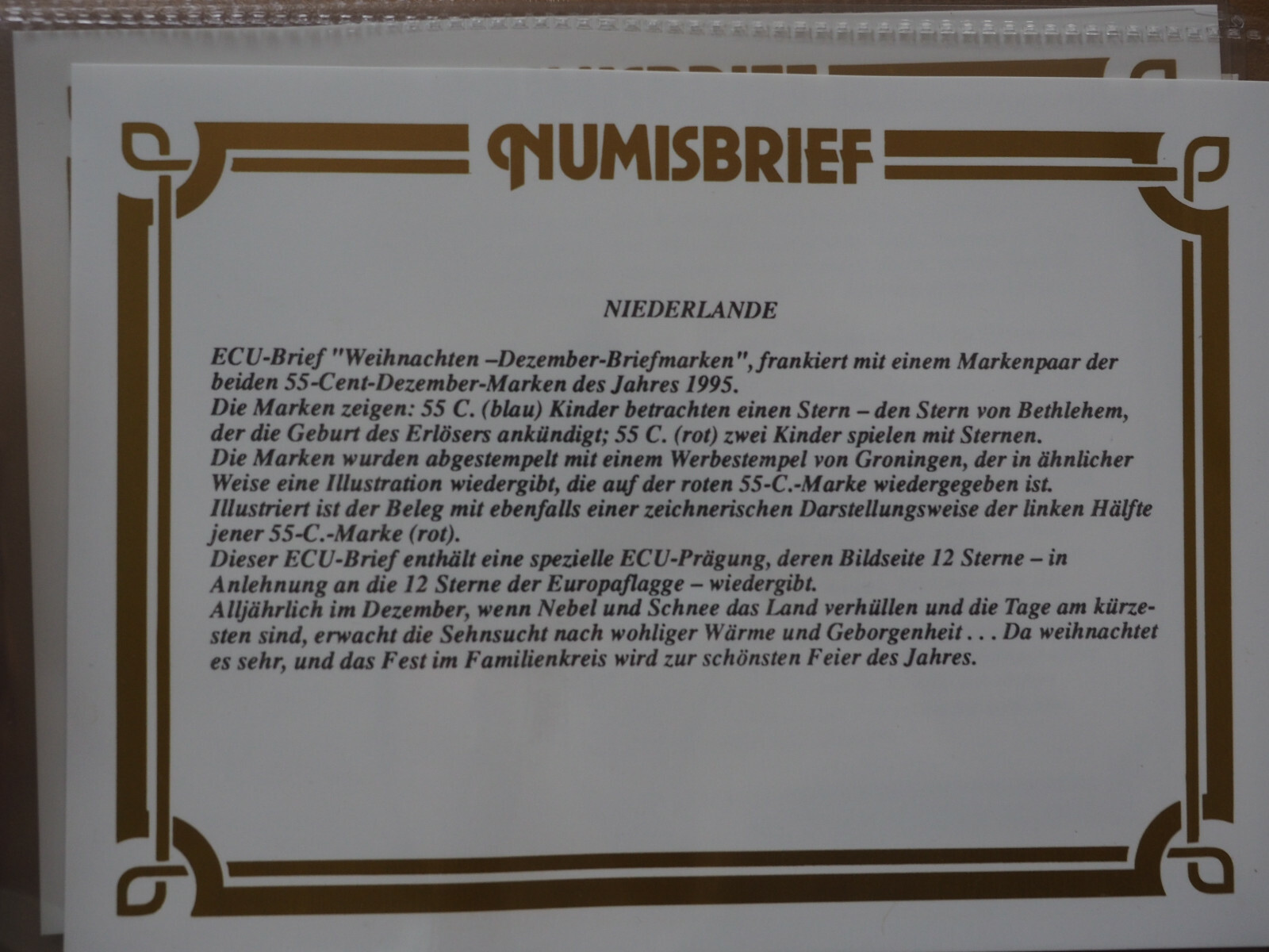 Numisbrief ECU Brief No. 10 | eBay.de