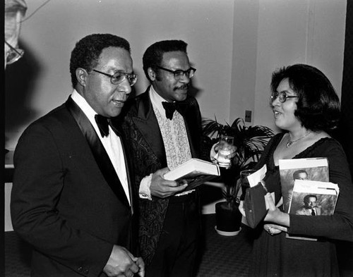 Alex Haley Julius Haley and Delores Haley attend an event at - 1977 Old ...