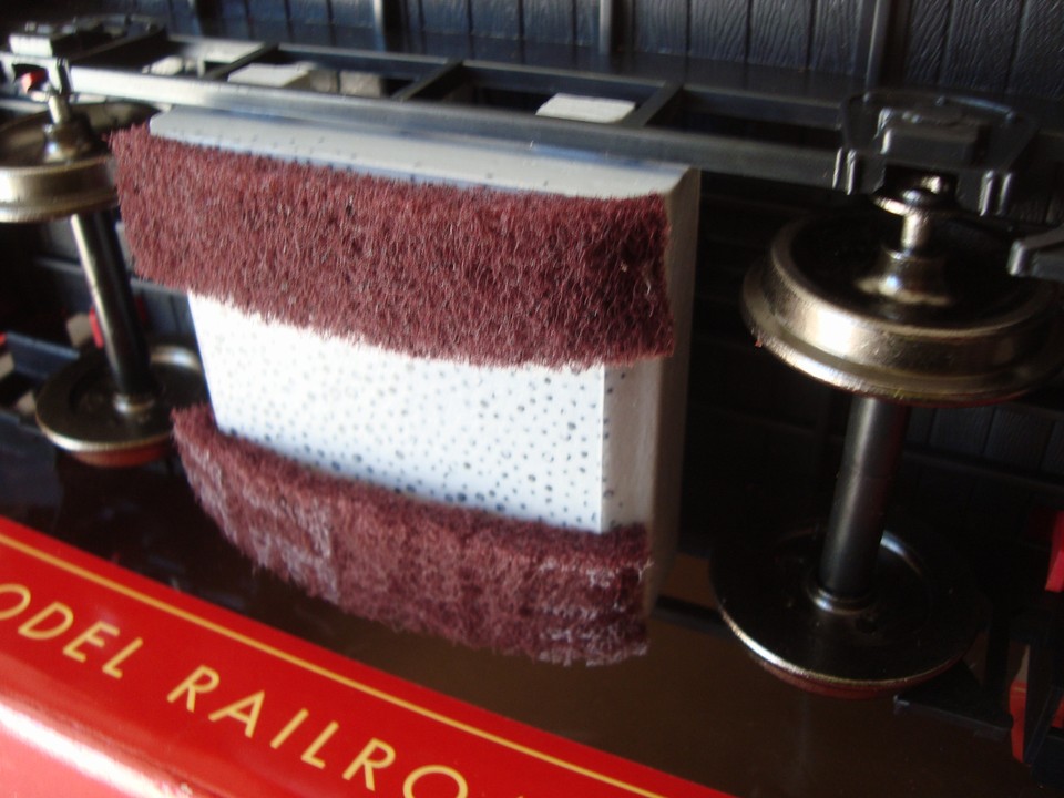 BRITE-BLOK G-SCALE TRACK CLEANER ATTACHMENT, Fits Any Bachmann Bobber ...