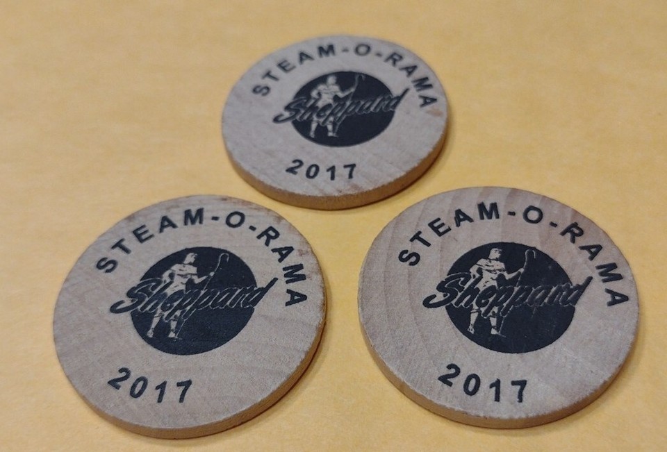 2017 Sheppard Steam-O-Rama Wooden Nickels Lot of 3 York Country ...