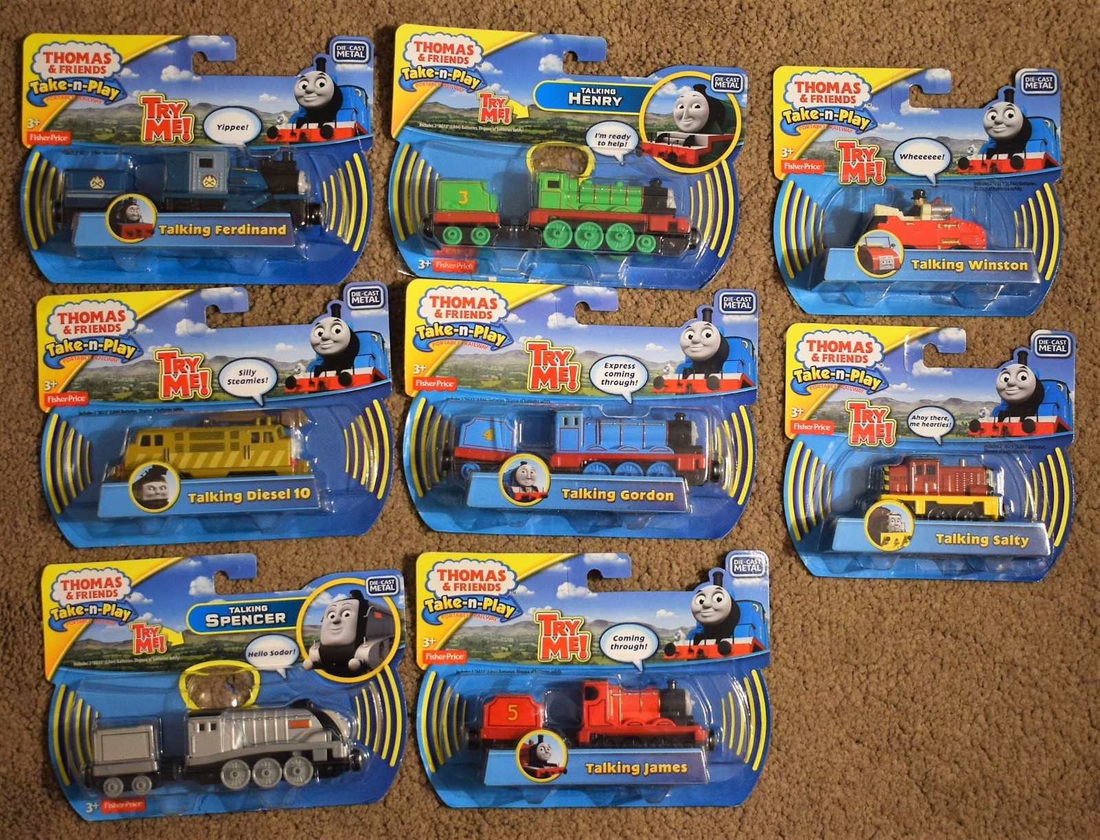 THOMAS THE TANK ENG TAKE N PLAY TALKING FERDINAND GORDON JAMES DIESEL ...