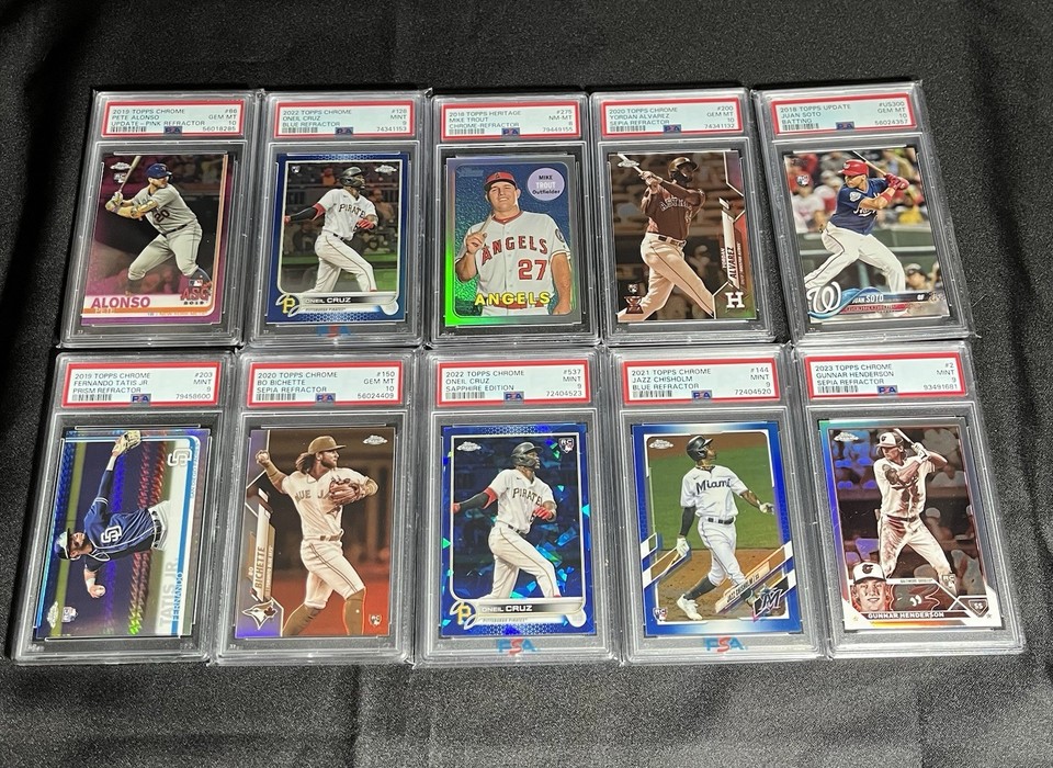 HUGE Lot 50 High-Graded Baseball Card Collection Mostly PSA Slabs -BIG ...