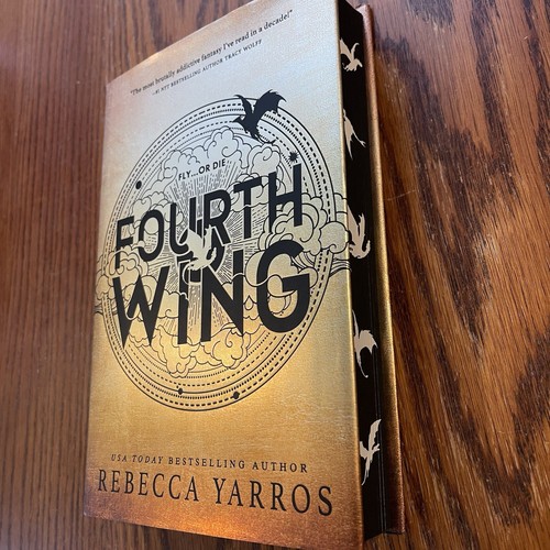 Fourth Wing First Edition First Printing Sprayed Edges Rebecca Yarros ...