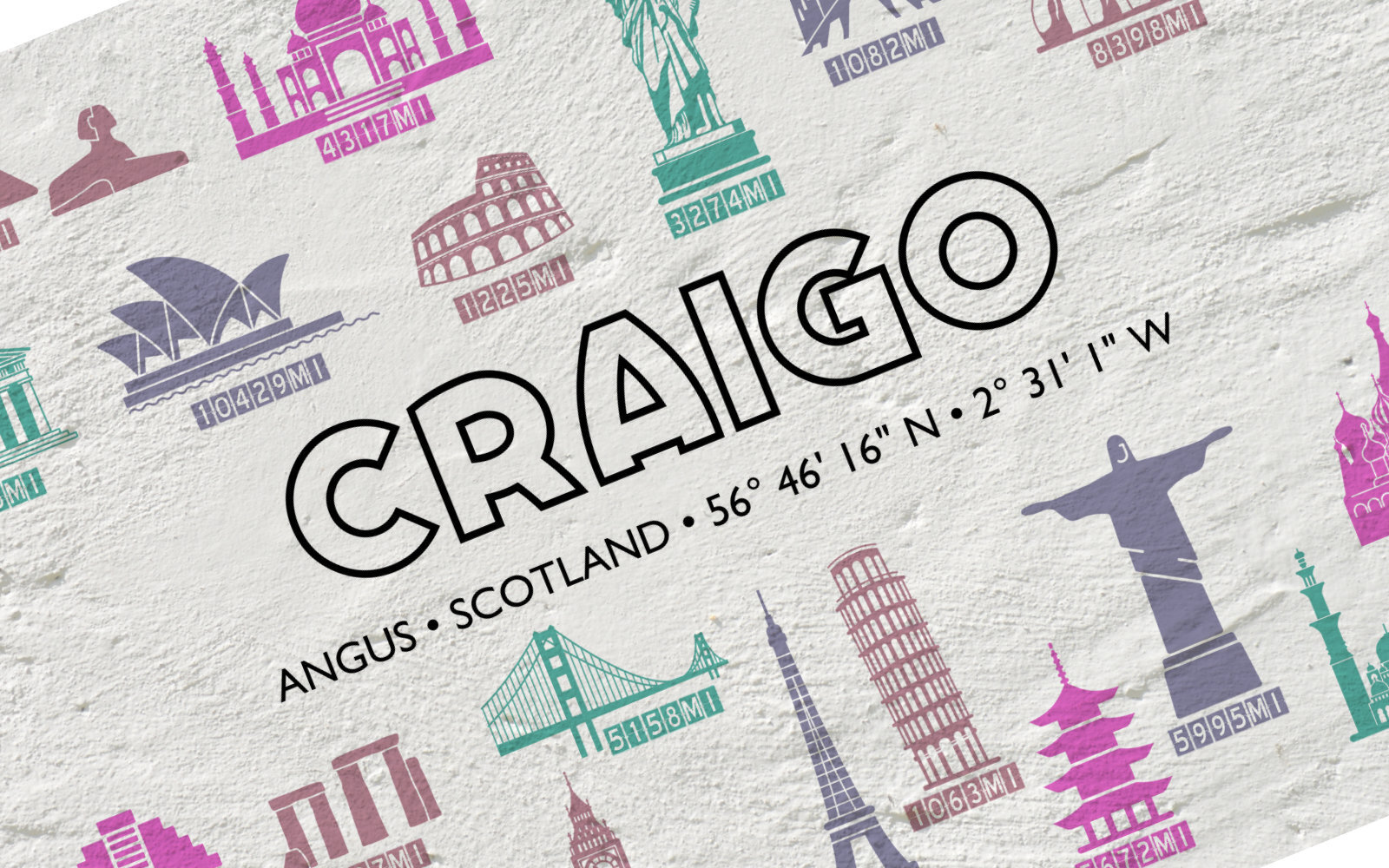 A4 PRINT - Craigo, Angus, Scotland - World Landmarks | eBay UK