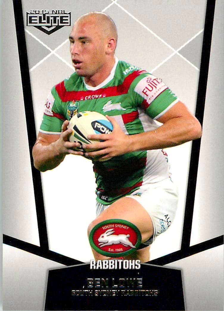 2015 SOUTH SYDNEY RABBITOHS NRL Card BEN LOWE Elite | eBay Australia