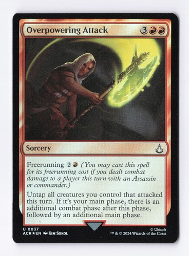 Overpowering Attack (Foil) 0037 (U) MTG Assassin's Creed (ACR) | eBay