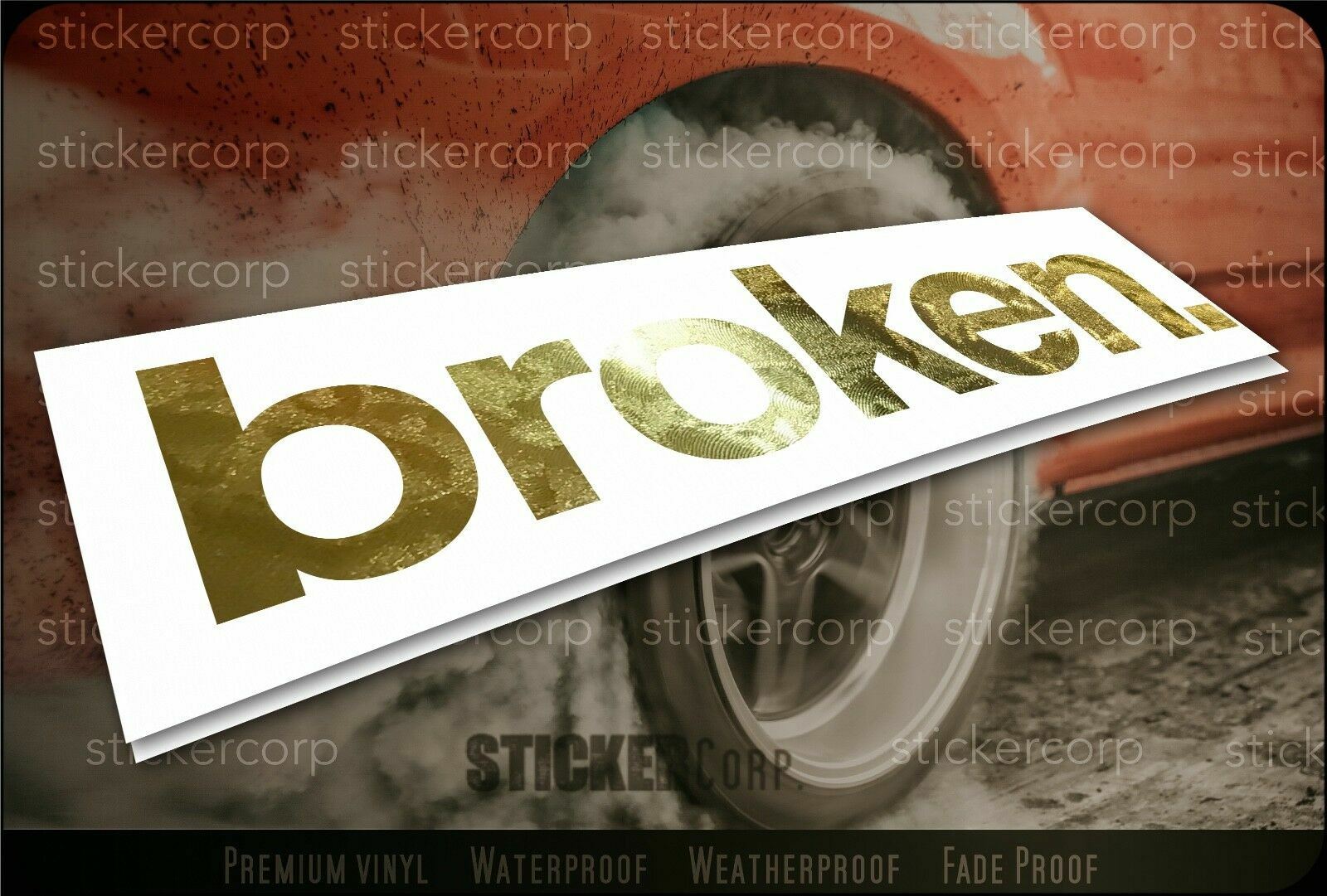 Broken. Decal Sticker by StkrCorp [ jdm drift stance window vinyl car ...
