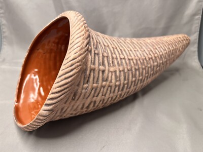 Roman Inc Cornucopia Horn Of Plenty Thanksgiving Centerpiece Ceramic 13 ...