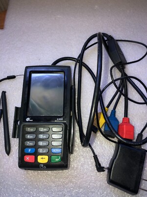 Lot of 3 PAX S300 RF Credit Card Reader Machine Pin Pad w Stylus ...