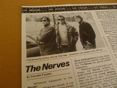 POWER POP clipping LOT kbd NERVES article TITAN RECORDS punk BOMP tommy ...