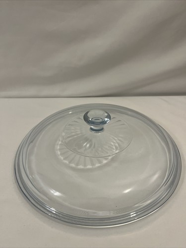 Pyrex 624C Ribbed Clear Replacement Glass Lid Only - 8 3/4 inch | eBay