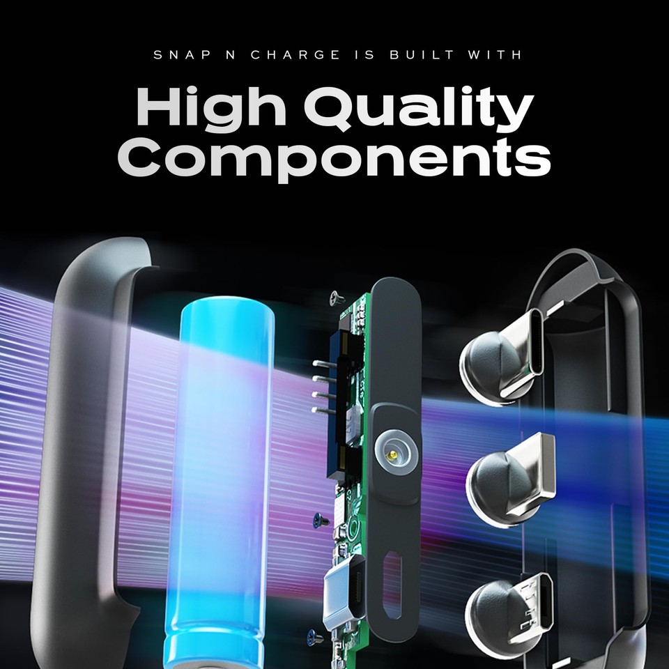 Statik Snap-N-Charge Universal Portable Charger Power Bank Battery Pack ...