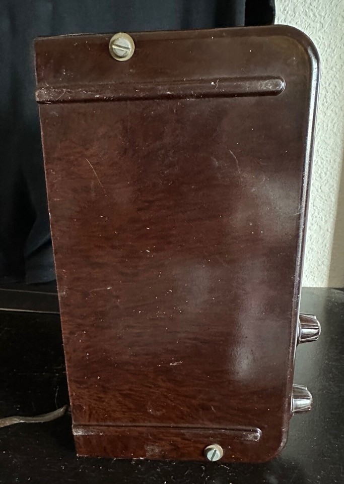 PACKARD BELL Stationized Model 5DA Bakelite Tube Radio "CALIFORNIA ...