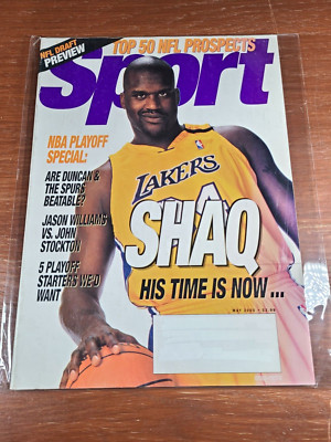 Sport Magazine Shaq Cover Duncan & The Spurs (May 2000) His Time is Now ...