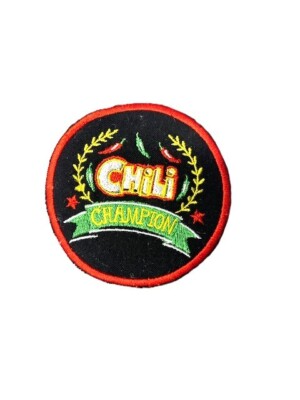 Chili Champion Iron On Patch 4 inch cooking bbq apron hat jacket | eBay