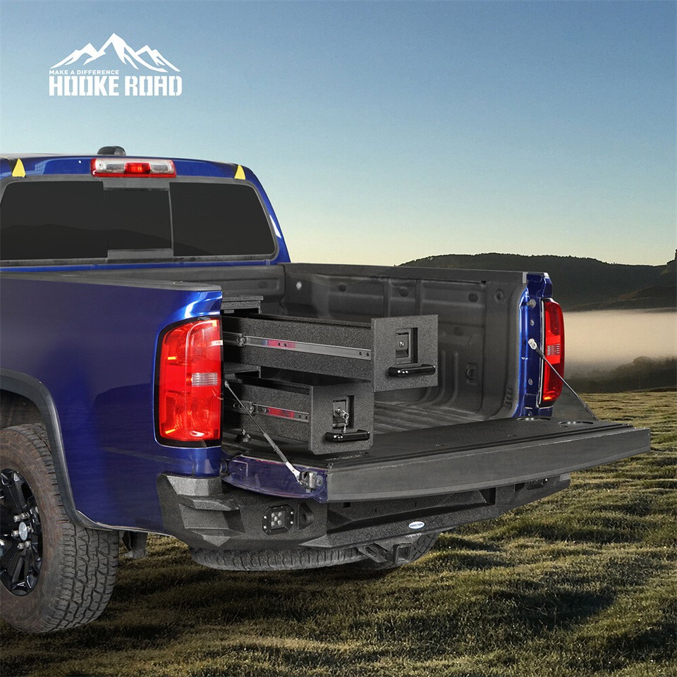 Truck Bed Side Box Wheel Well Storage Drawer System for 2015-22 ...