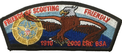 Boy Scouts Friends of Scouting 1910 - 2000 Friendly CRC Patch | eBay