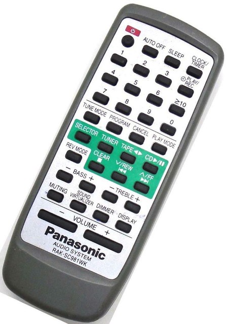 Panasonic Rak-sc981wk Remote Control Sa-pm25 Audio System for sale ...