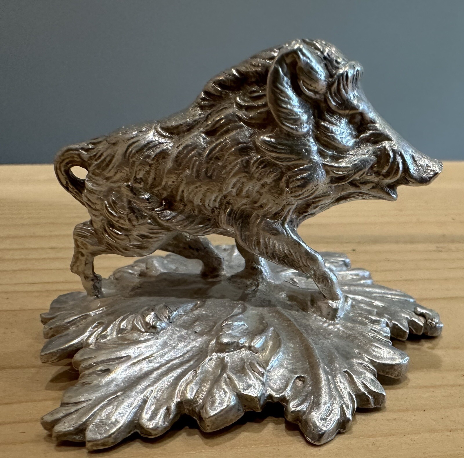 Antique Silver Decorative Wild Boar Figure | eBay