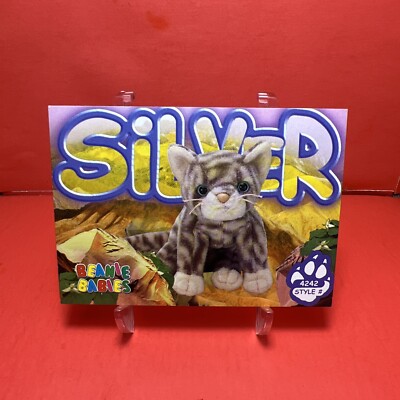 1999 Ty Beanie Babies Series 3 Silver the Cat #131 VG🦄 | eBay