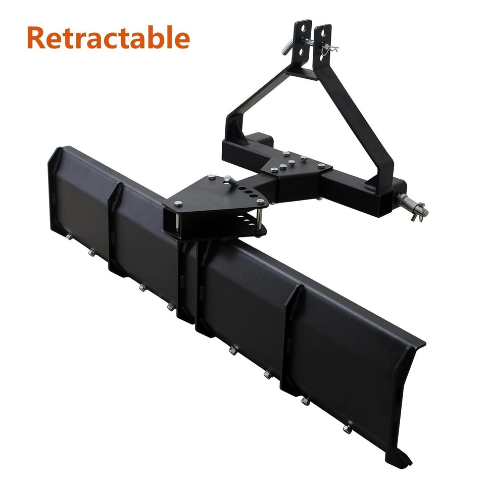 3-Point Tractor Rear Grading Blade Scraper 52" Width Steel for Cat 0 ...
