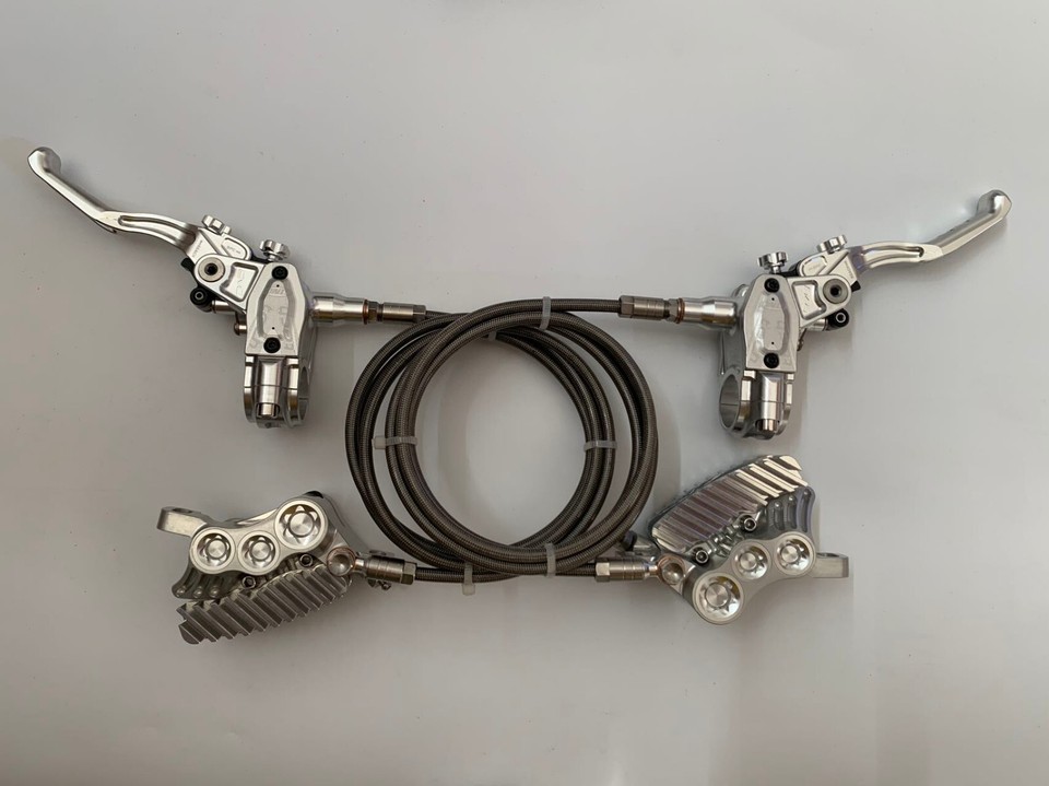 Dnis V6 Six piston brakes for bikes no hope mono6 shimano m6 v4 e4 x2 ...