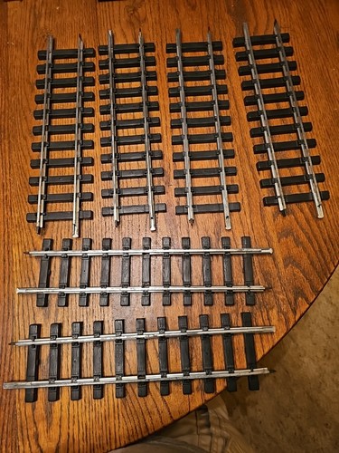 6X Bachmann G Scale Straight Track Chrome Plated Aluminum | eBay