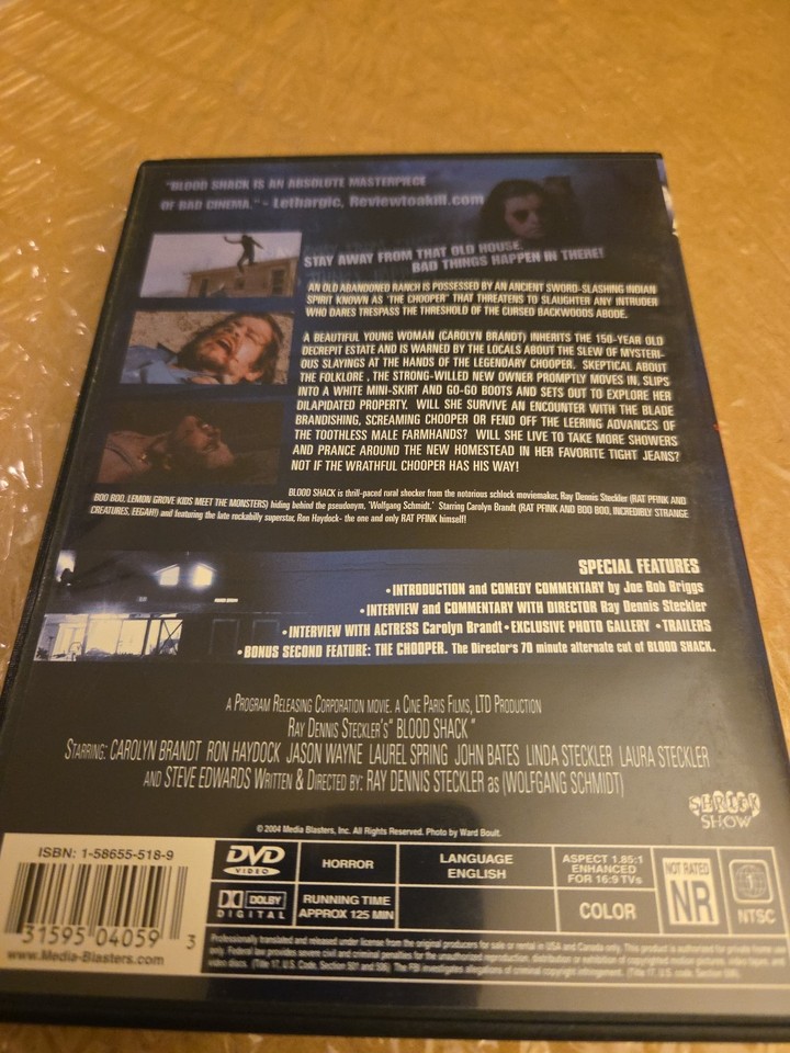 Blood Shack DVD Used Joe Bob Briggs Horror | eBay