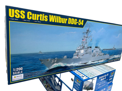 TRUMPETER # 62007 1/200 SCALE USS CURTIS WILBUR DDG-54 MODEL KIT | eBay
