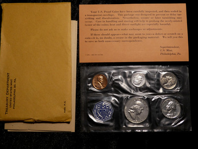 1963 United States Mint Proof Set in Original Flat Pack Packaging MINT ...