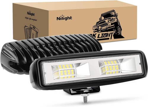 Nilight Side Shooter LED Pods 2PCS 6.5 Inch 60W Led Pods, 2Pcs 16LEDs ...