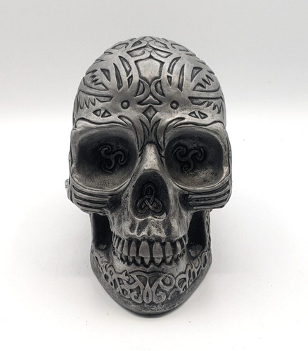 WUI Tribal Tattoo Skull Summit Collection Pewter Gothic 1998 Vintage 6 ...