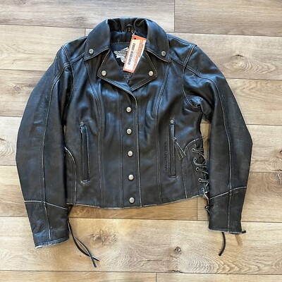 NWT Harley Davidson Small Black Leather Jacket Resilience 97035-05VW/000S $320 | eBay