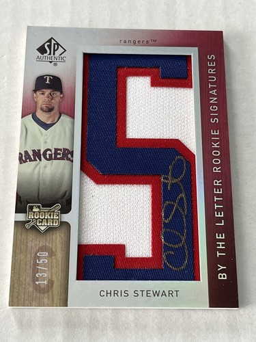 Chris Stewart 2007 UD SP Authentic By The Letter S Signatures Auto RC ...
