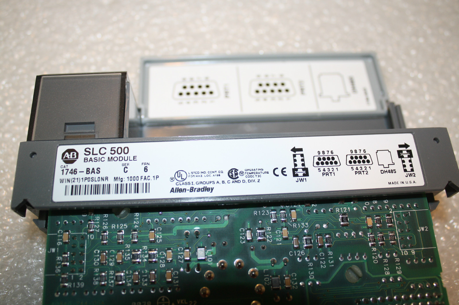 ALLEN BRADLEY 1746-BAS SLC 500 BASIC FRN 6 SER C I/O MODULE | eBay