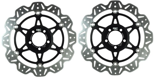 Front VEE Brake Rotors - Black EBC VR4153BLK | eBay