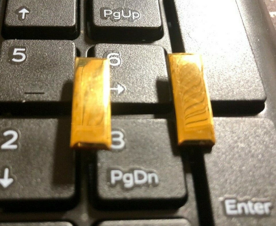 2nd LT Lieutenant Rank Insignia gold bars USA Made Mini-Pair Army. USMC ...