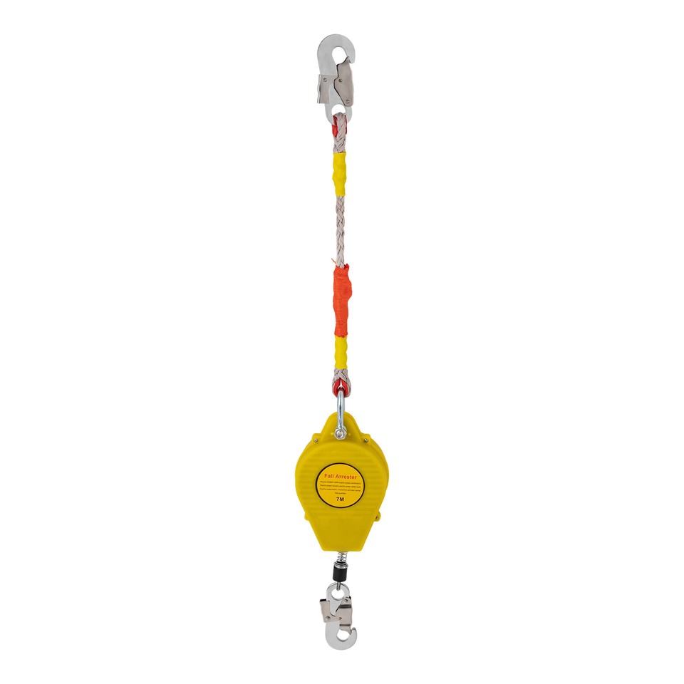 7M Self Retracting Lifeline Lanyard Safety Fall Arrester Protection ...