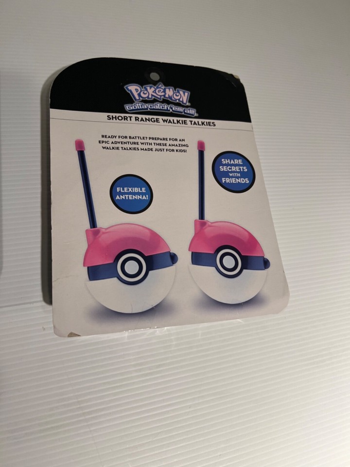 New Pokemon Short Range Pokeball Character Walkie Talkies Flexible ...