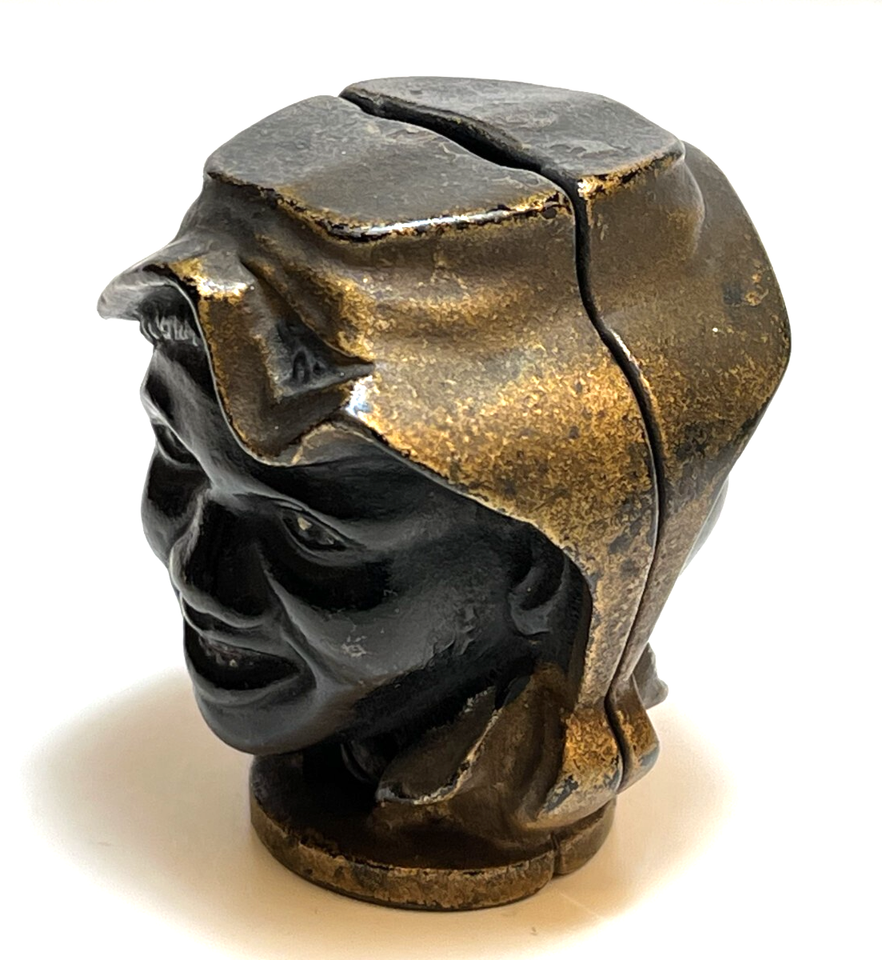 ANTIQUE CAST IRON STILL BANK TWO FACED BOY A.C. WILLIAMS -GOOD PAINT | eBay