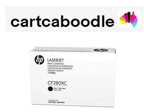 GENUINE HP CF280XC / CF280X / 80X Black Toner - For HP Laserjet 400 ...