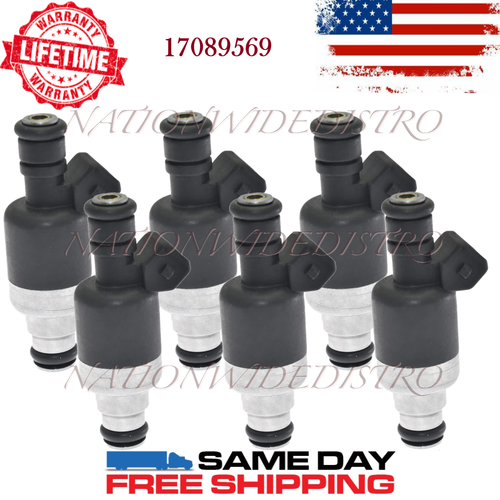 6x OEM Rochester Fuel Injectors for 1985 1986 1987 1988 Pontiac ...